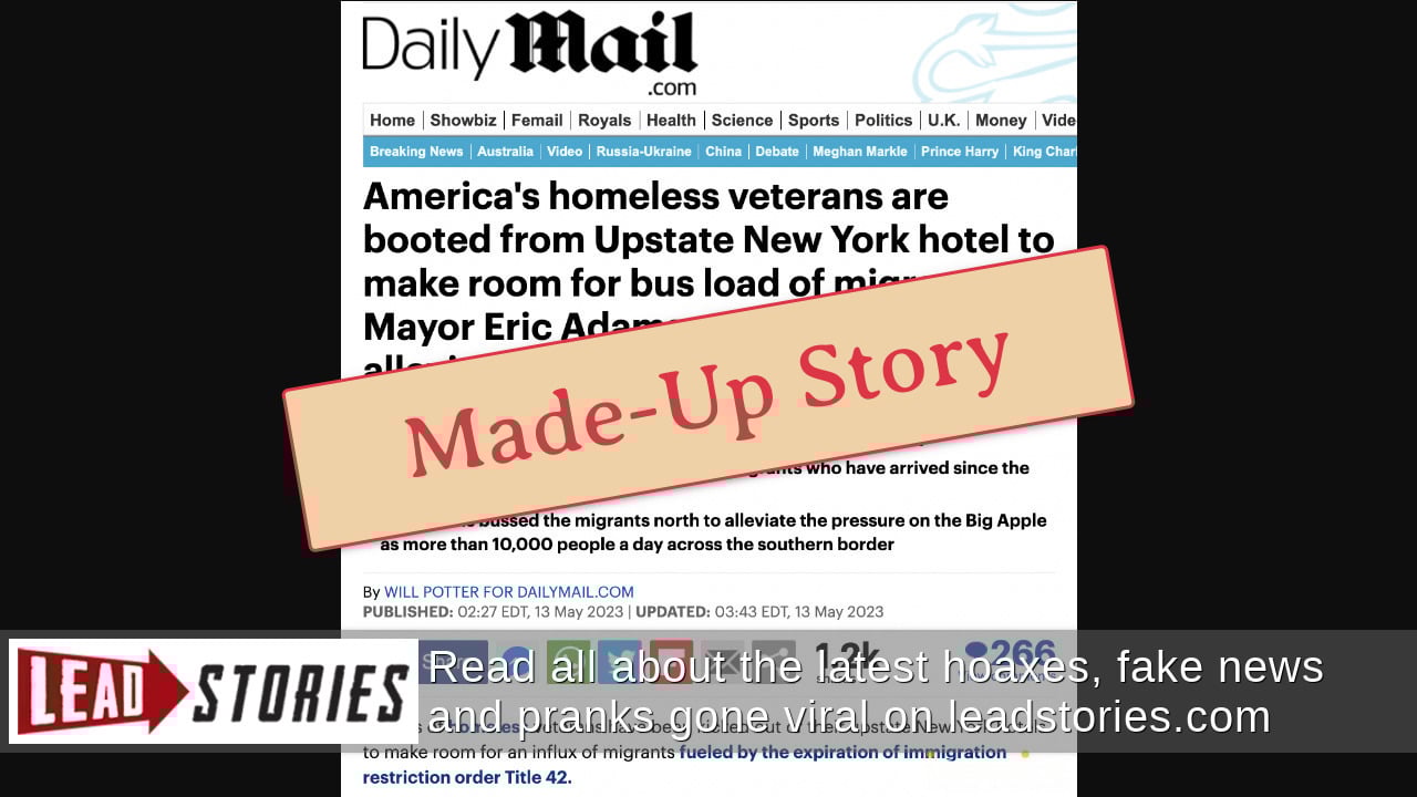 Fact Check: Homeless Veterans Were NOT 'Booted' From New York State ...