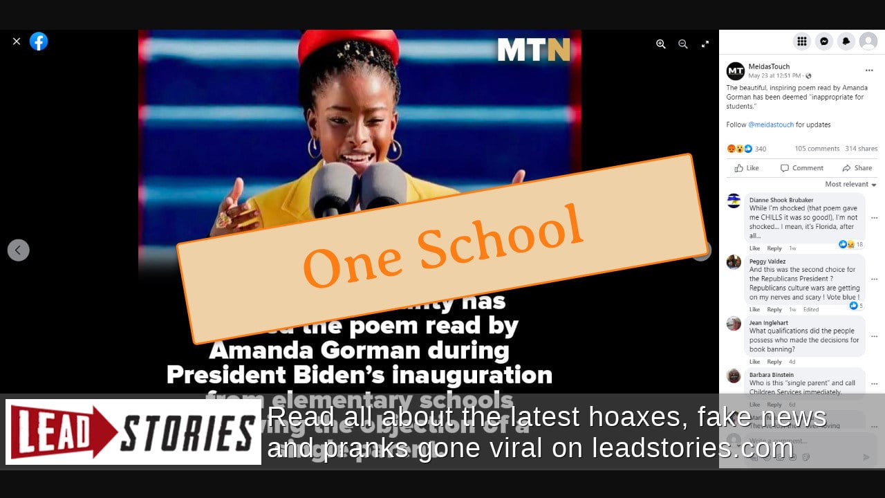 Fact Check: Poet Amanda Gorman's Book Was NOT Restricted In More Than ...