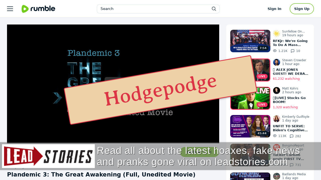 Fact Check: 'Plandemic 3: The Great Awakening' Video Is Laundry List Of ... Fact Check: 'Plandemic 3: The Great Awakening' Video Is Laundry List Of ...