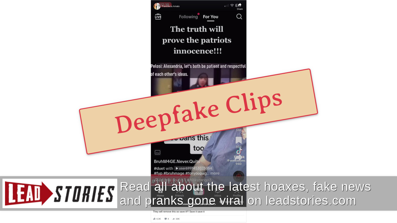 Fact Check: These Are NOT Real Clips Of Pelosi, AOC, Biden Discussing ...