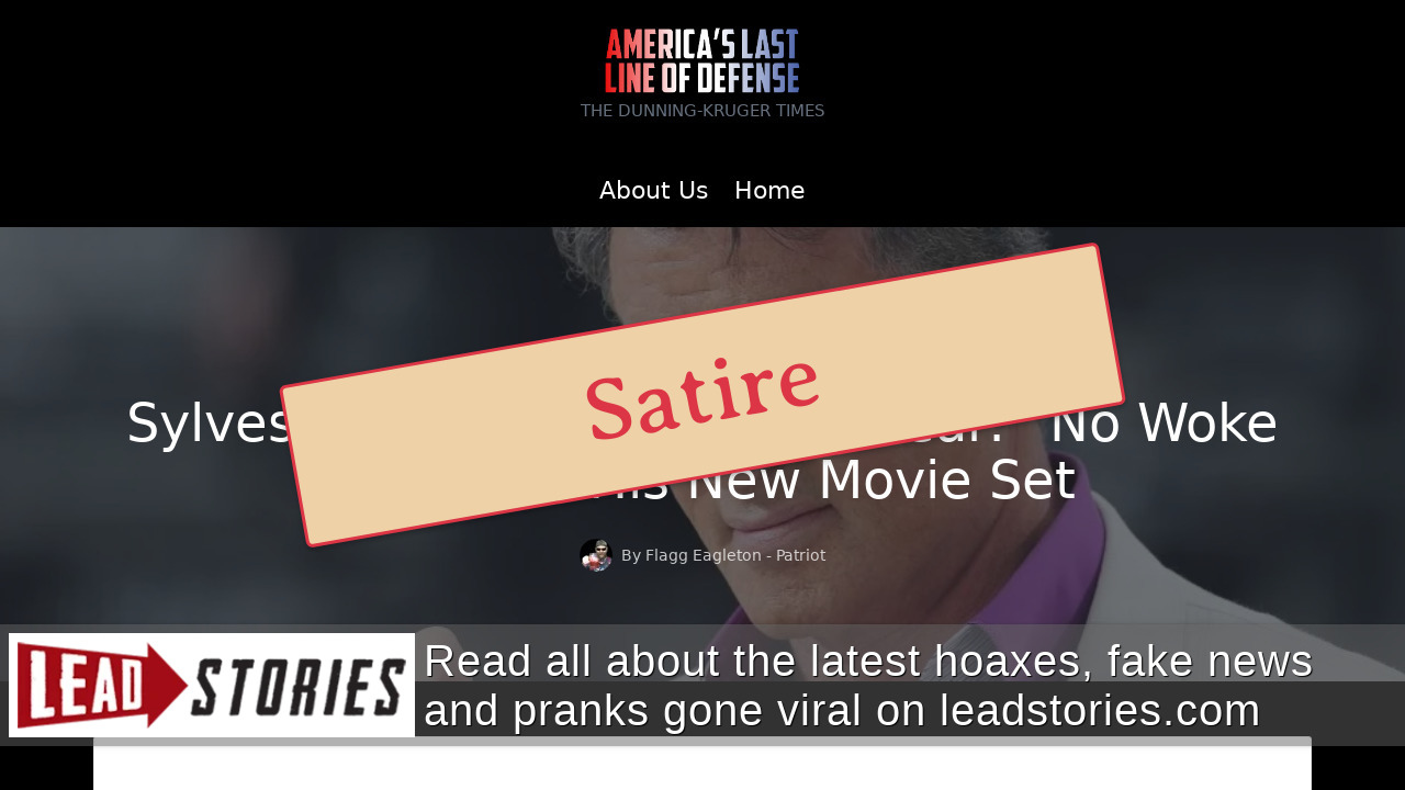 Fact Check: Sylvester Stallone Did NOT Tell Crew There Will Be 'No Woke ...