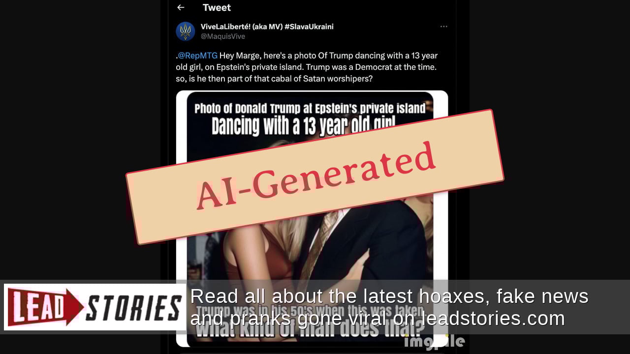 Fact Check: Picture Does NOT Show 'Trump Dancing With A 13 Year Old ...