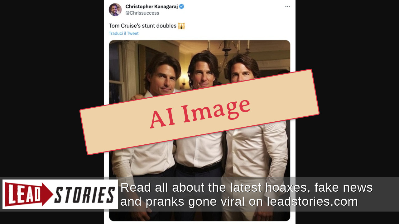 Fact Check: Photo Does NOT Show Tom Cruise With Two Body Doubles -- It ...