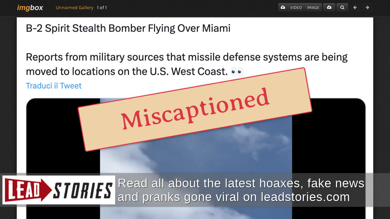 Fact Check: Video Does NOT Show B-2 Spirit Stealth Bomber Flying To US ...