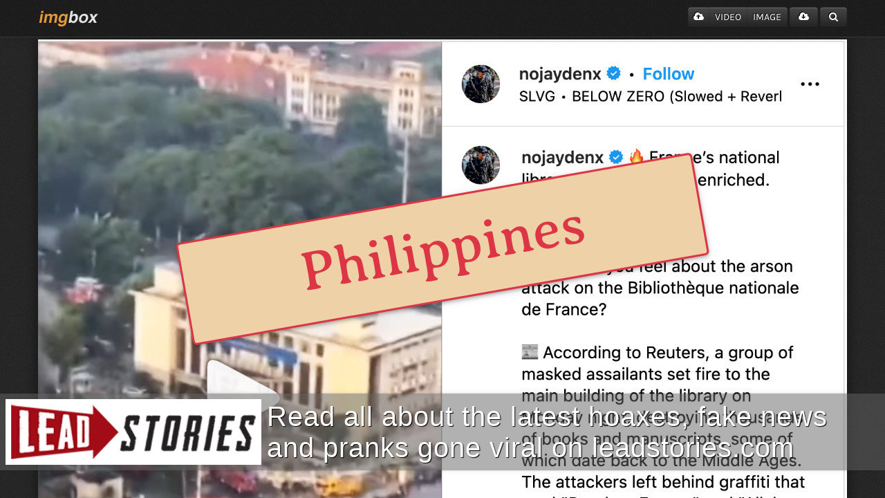 Fact Check: Video Does NOT Show Arson Attack At National Library Of ...