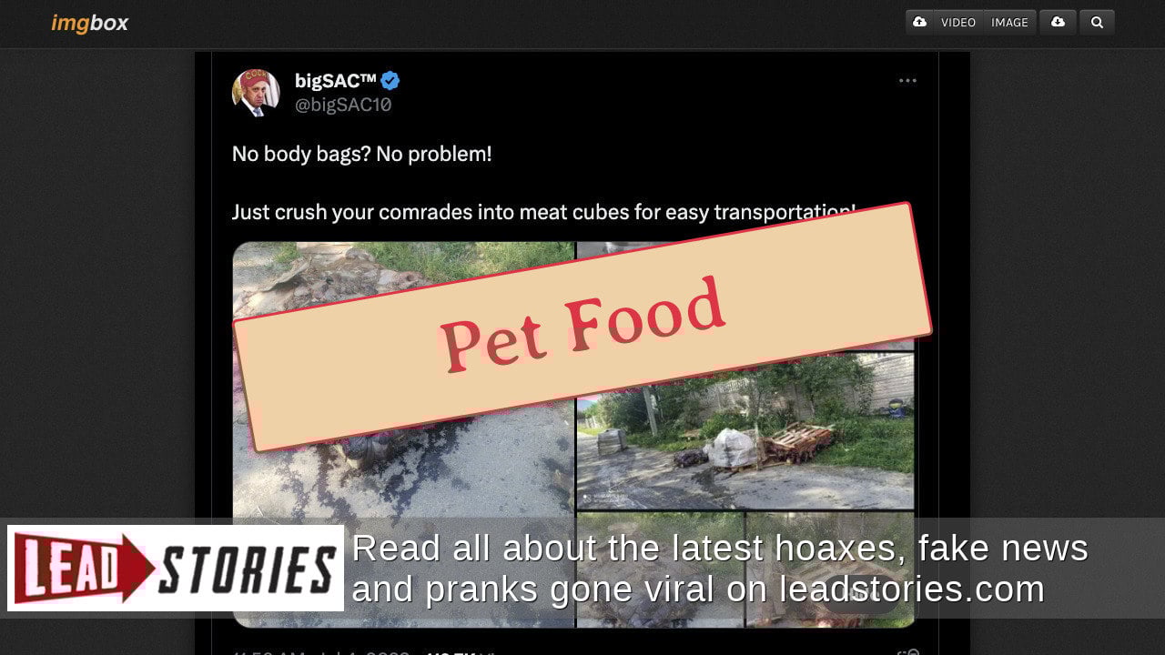 Fact Check: Photo Does NOT Show Remains Of Russian Soldiers Crushed ...