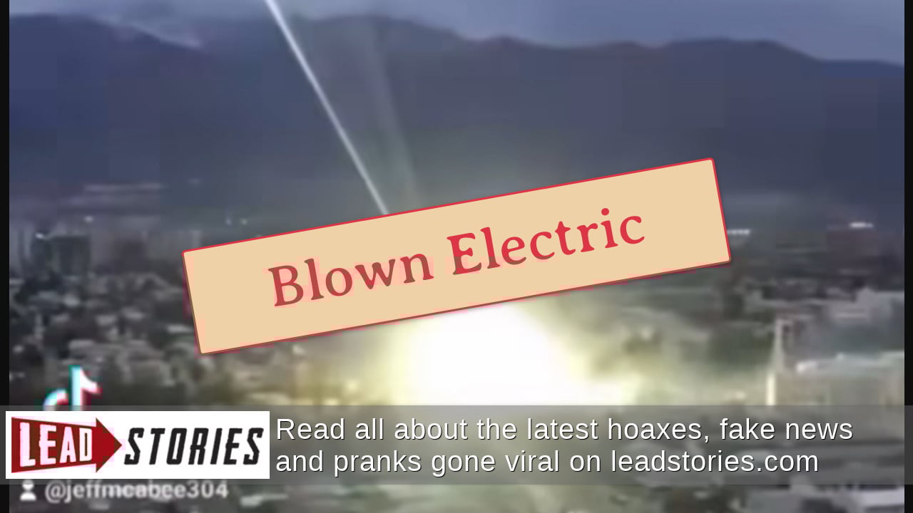 Fact Check: Explosion Was NOT Caused By Laser From Sky -- A Transformer ...