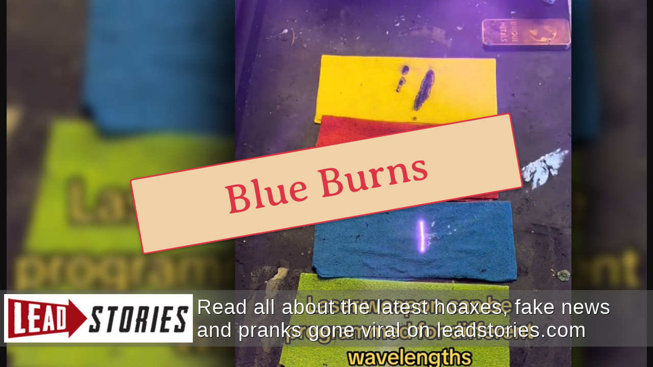 Fact Check: Demo Video And Blue Objects Do NOT Prove A Laser Caused ...