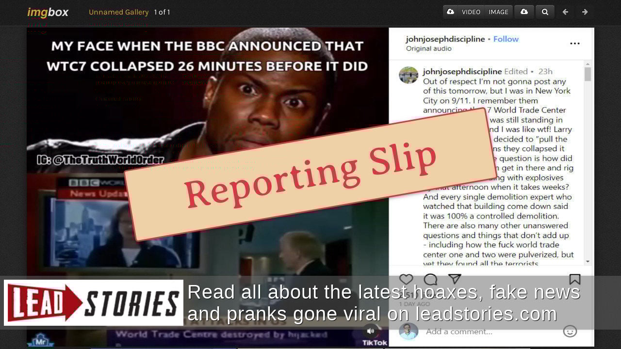 Fact Check: BBC Video Does NOT Prove 9/11 WTC 7 Conspiracy -- A ...