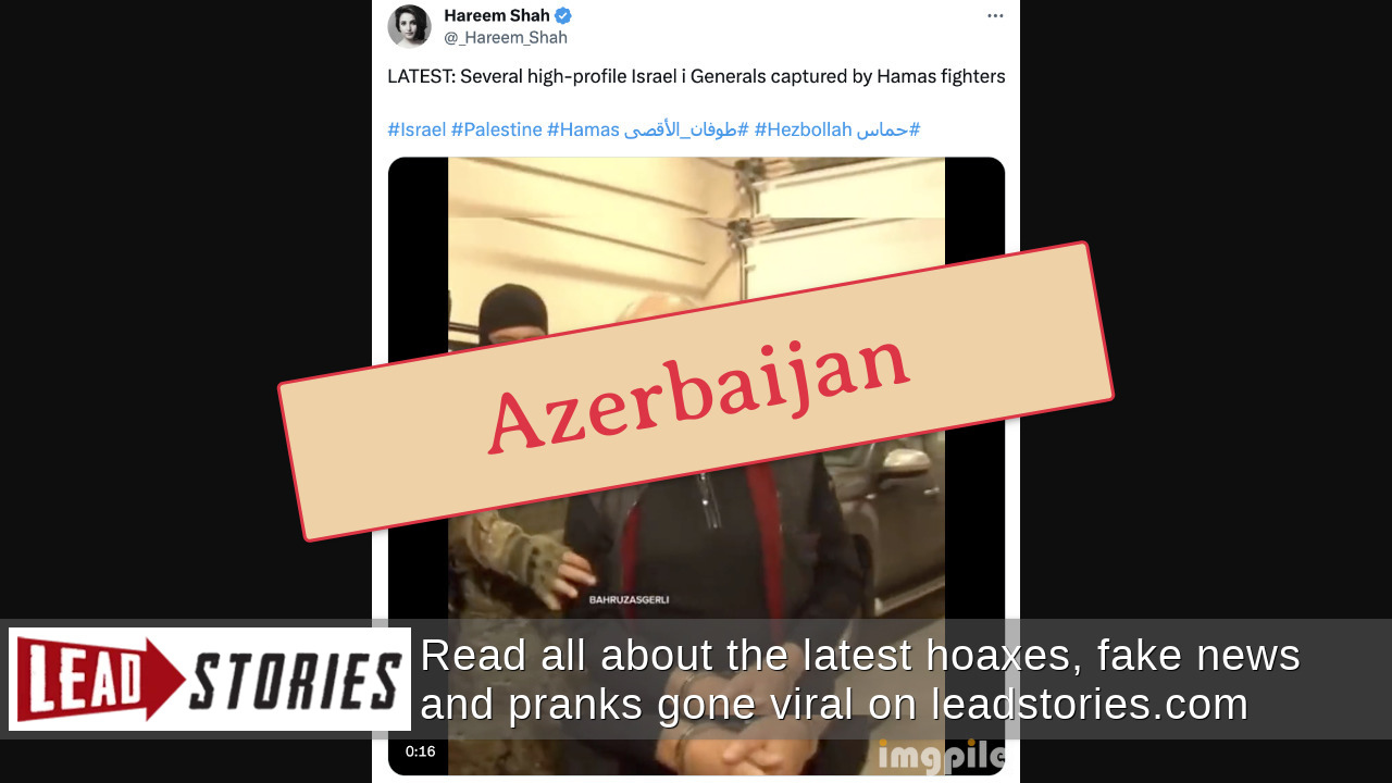 Fact Check: Video Does NOT Show 'High-Profile' Israeli Generals ...