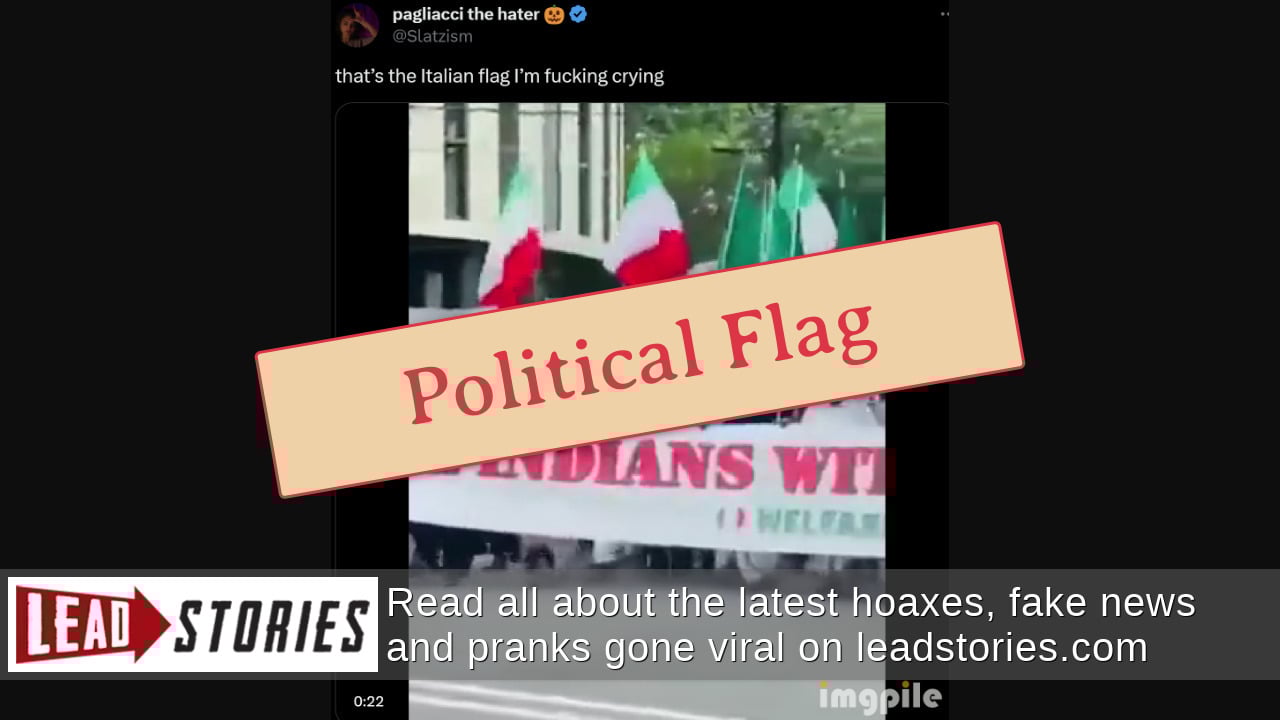 Fact Check: Pro-Gaza Protesters In India Are NOT Waving The Italian ...