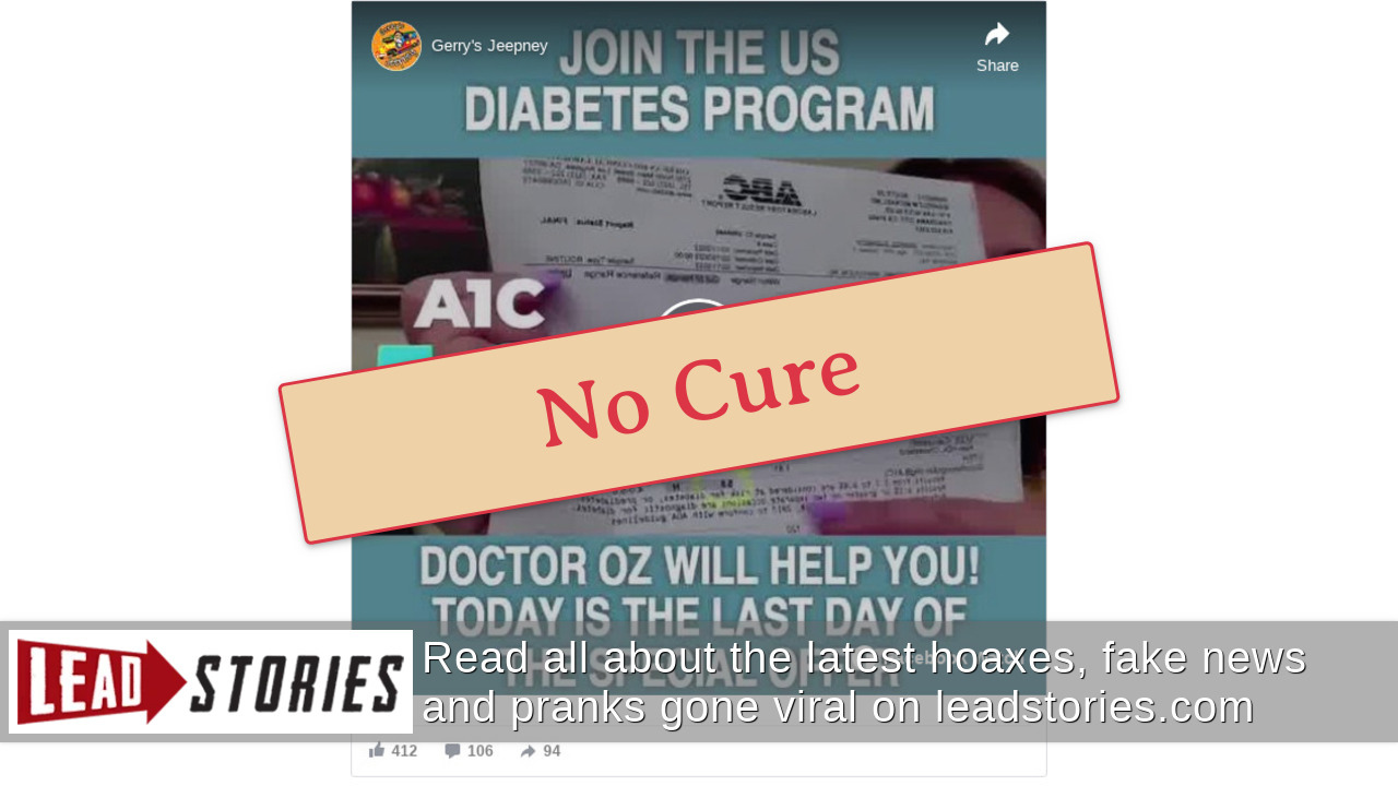 Fact Check: Wolf Blitzer And Dr. Oz Did NOT Endorse New Drug That ... Fact Check: Wolf Blitzer And Dr. Oz Did NOT Endorse New Drug That ...