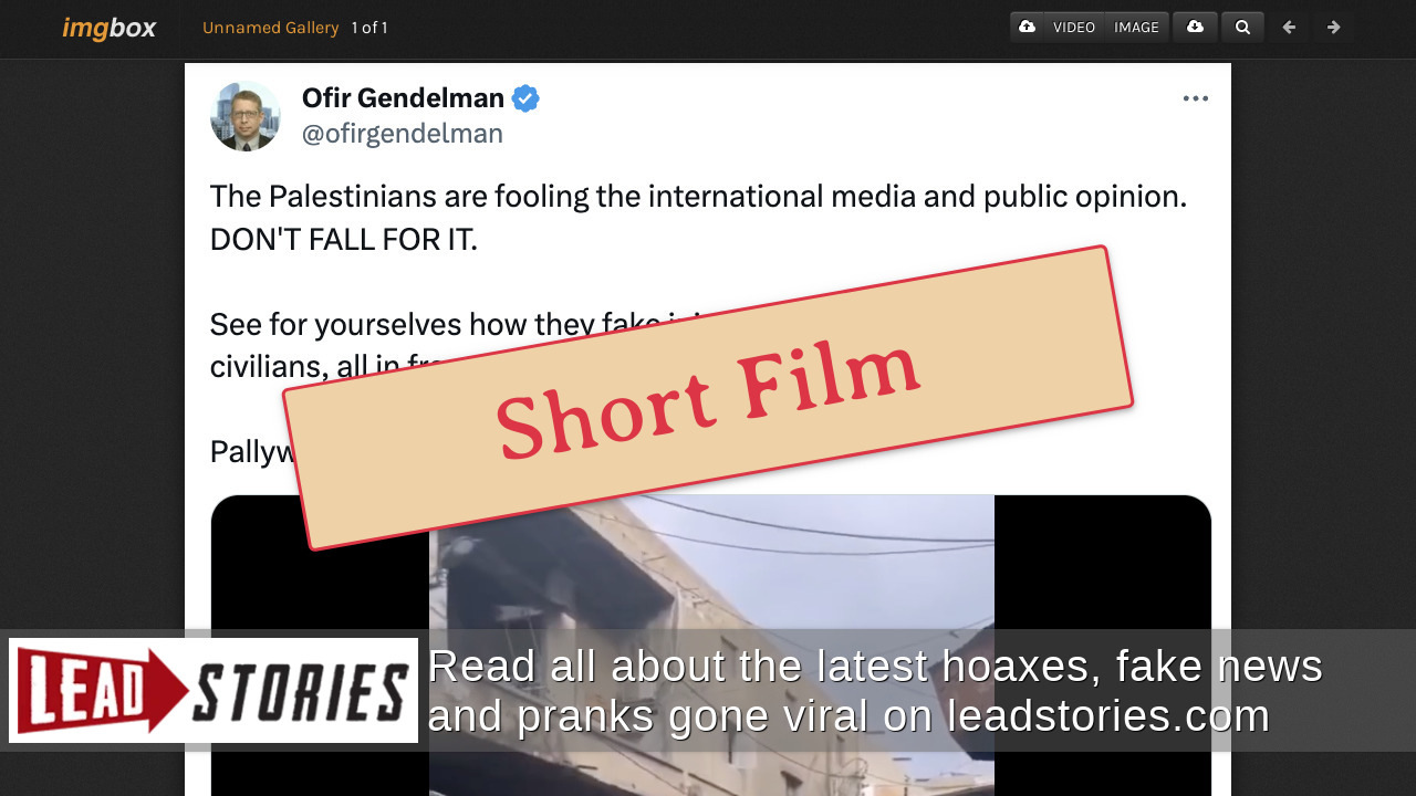 Fact Check: Video Does NOT Show Palestinians Staging Fake Injuries ...