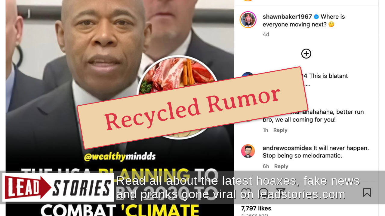 Fact Check: The US Is NOT 'Planning To Ban Meat By 2023 To Combat ...