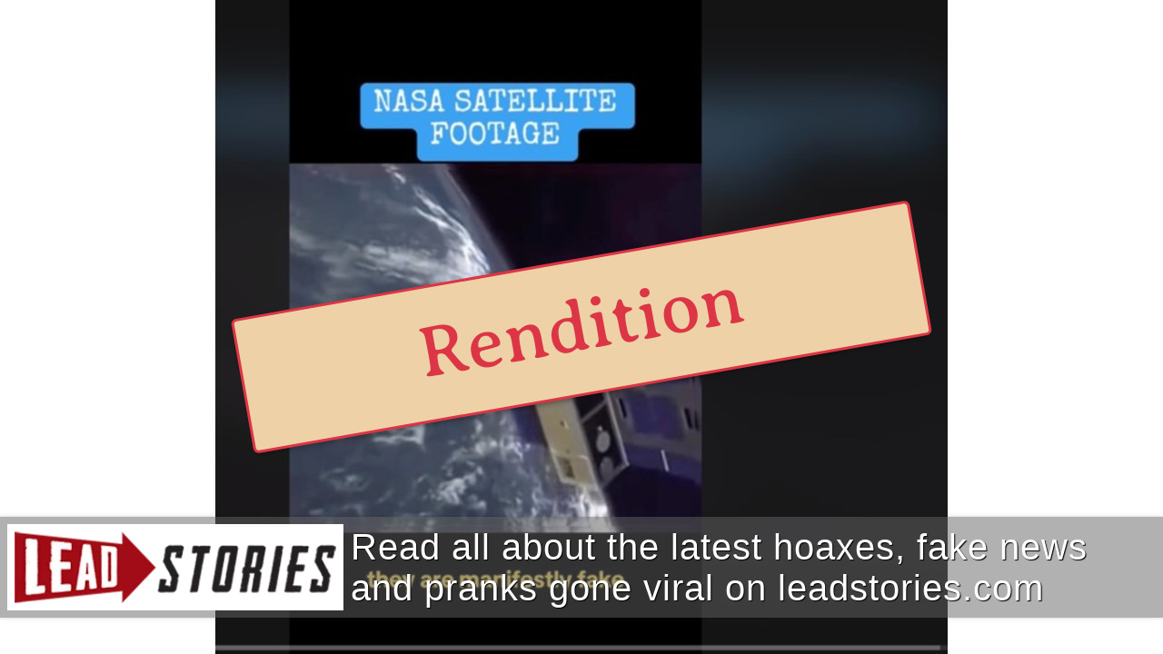 Fact Check: NASA Video Does NOT Prove Satellites Are Fake | Lead Stories