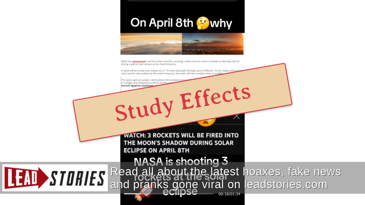 Fact Check: NASA Shooting 3 Rockets During Solar Eclipse Is NOT ...