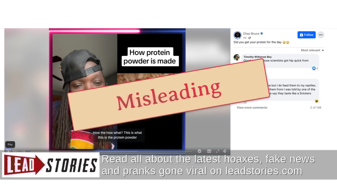 Fact Check: All Protein Powder Is NOT Made From Maggots -- Video Shows ...