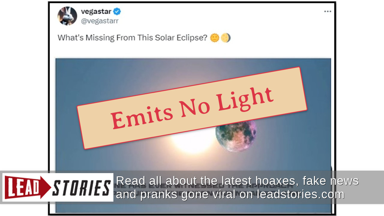 Fact Check: A Solar Eclipse IS The Moon Blocking Out The Sun | Lead Stories