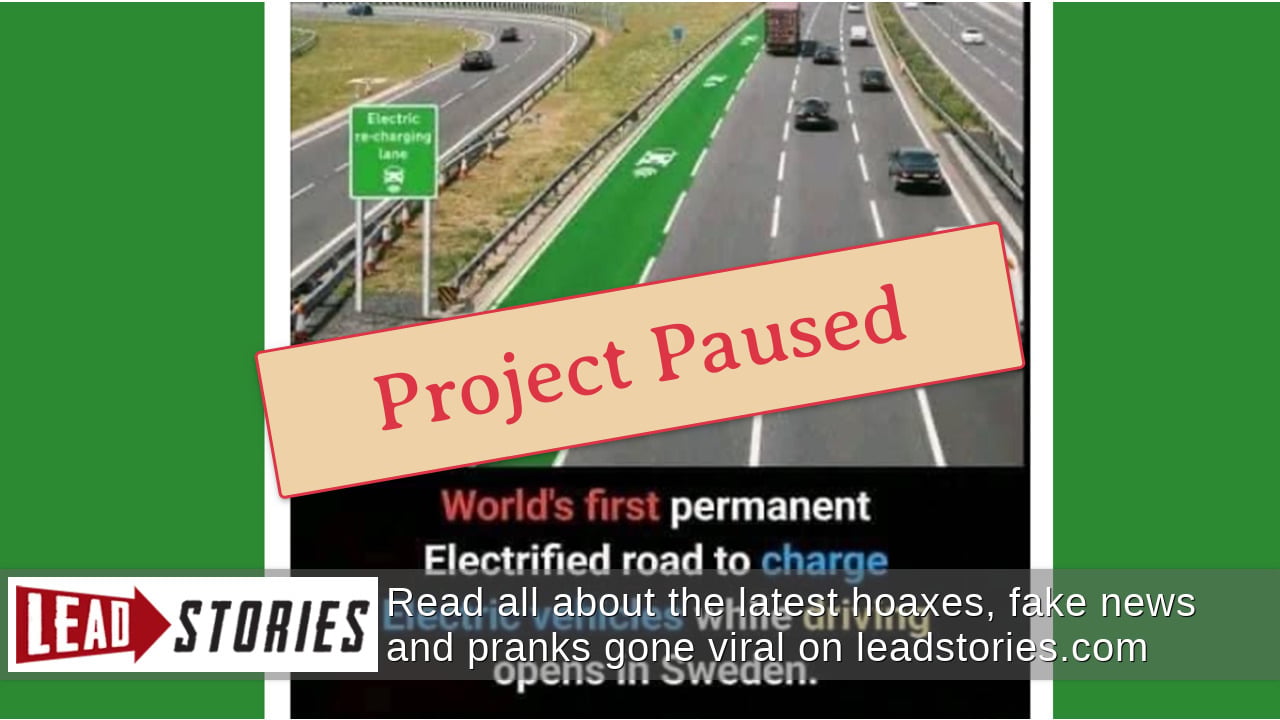 Fact Check: World's 'First Permanent Electrified Road' Is NOT Open As ...