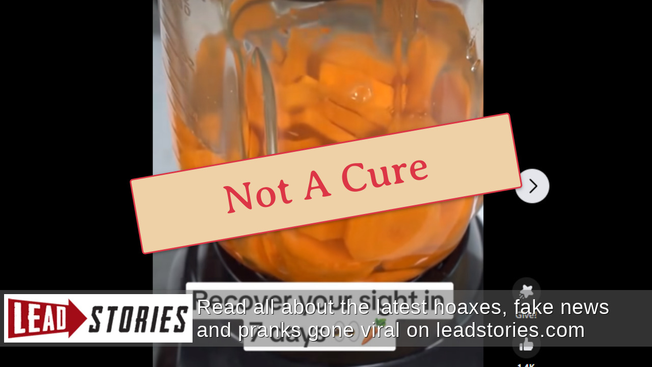 Fact Check: Carrot, Baking Soda Recipe Does NOT Repair Eyesight In 1 ...