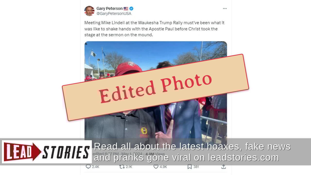 Fact Check: Photo Of Mike Lindell At The Waukesha Wisconsin Trump Rally ... Fact Check: Photo Of Mike Lindell At The Waukesha Wisconsin Trump Rally ...