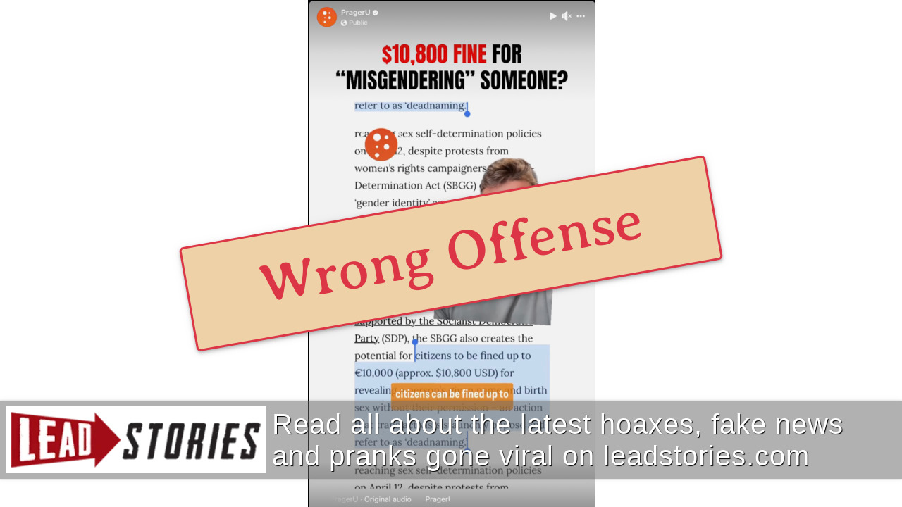 Fact Check: New German Law Does NOT Introduce Fines For Incorrect ...