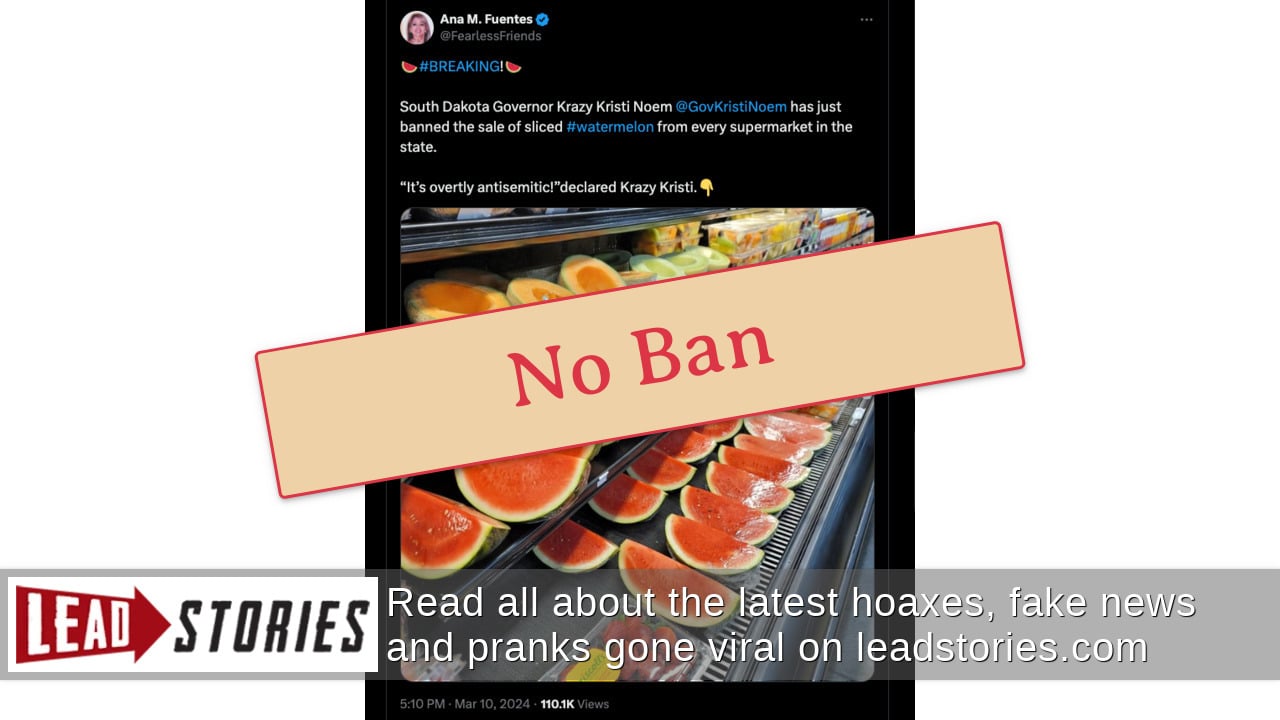 Fact Check: South Dakota Governor Kristi Noem Did NOT Ban Sales Of ...