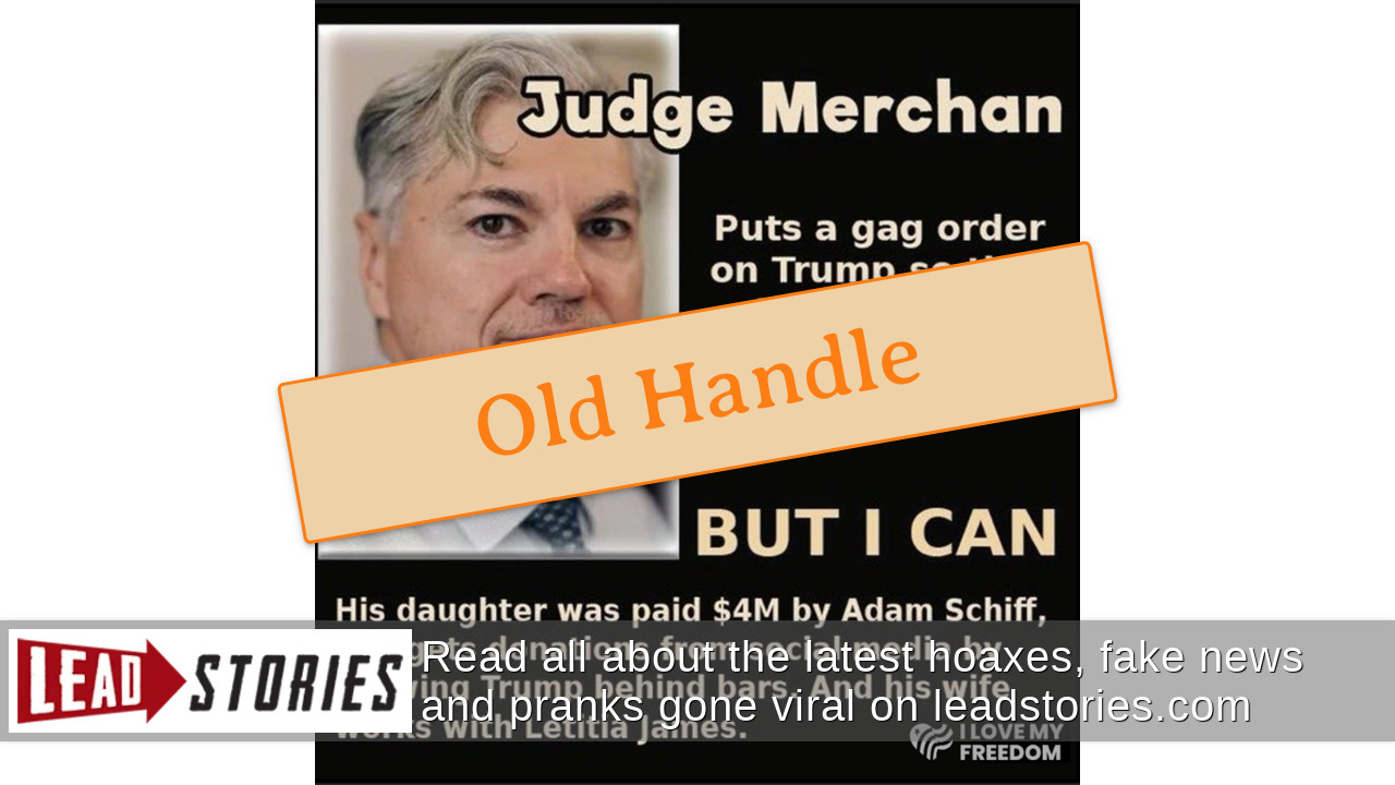 Fact Check: Daughter Of Judge Merchan Did NOT 'Show Trump Behind Bars' On Social Media | Lead ...