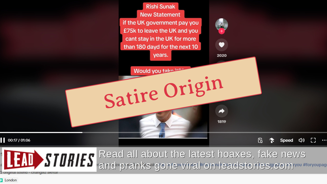 Fact Check: UK PM Rishi Sunak Did NOT Announce Plans To Give British ...