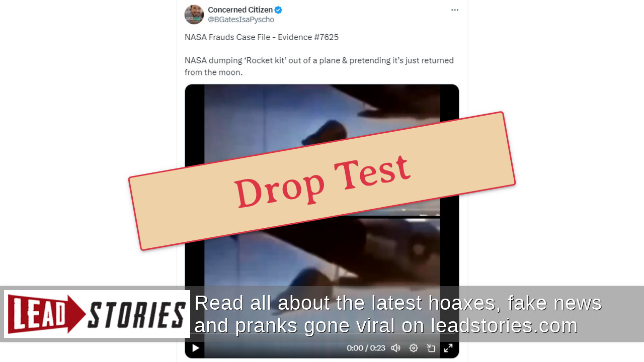 Fact Check: NASA Did NOT Drop Space Capsule From Plane To Fake Return ...