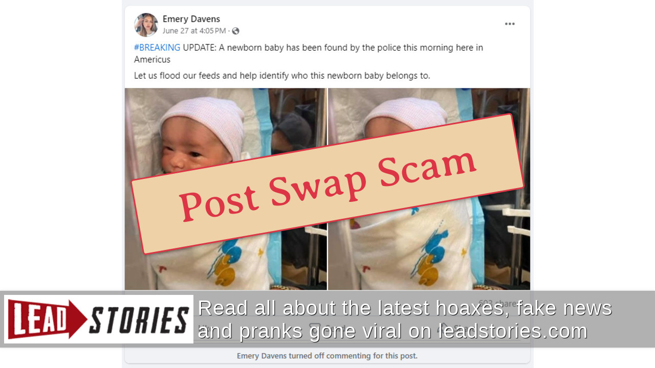 Fact Check: 'Unidentified' Newborn Posts Are NOT Genuine Effort To Find ...