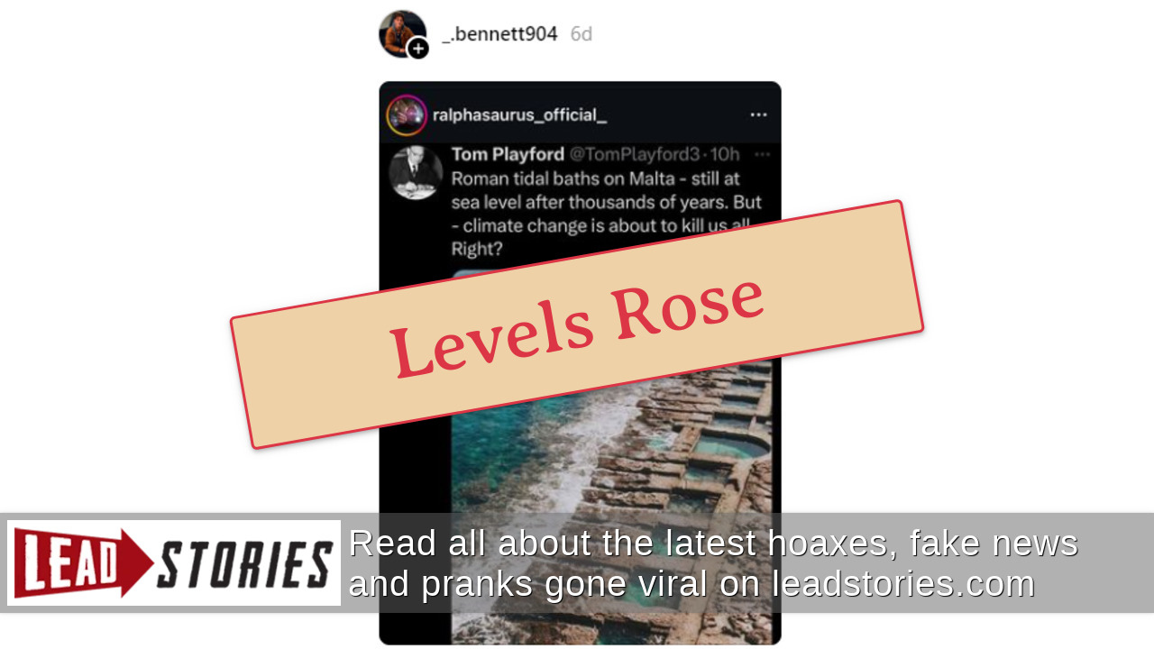 Fact Check: Malta 'Roman Tidal Baths' Photos Do NOT Prove Sea Level ...