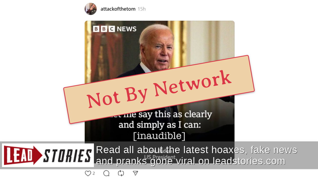 Fact Check: NO Evidence BBC News Made Meme Of 'Inaudible' Joe Biden ...