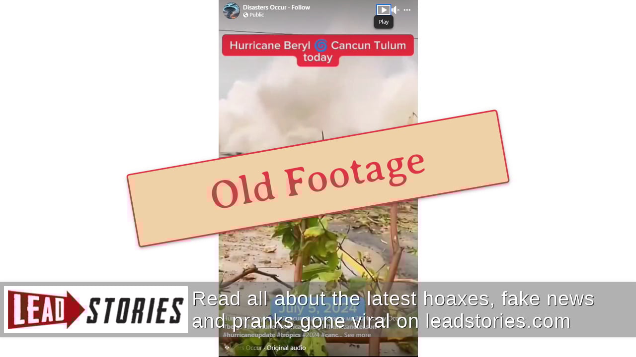 Fact Check: NO Evidence Video Shows Authentic Footage Of Hurricane ...