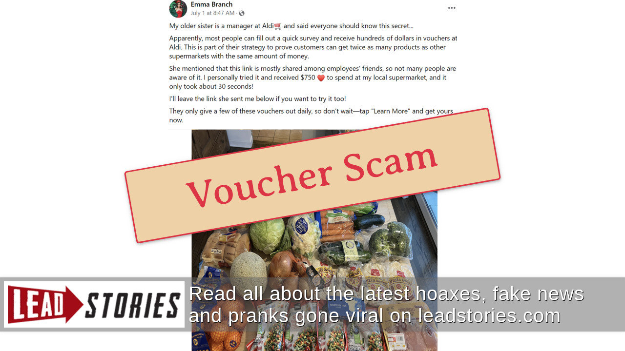 Fact Check: Aldi Customers Will NOT Get Vouchers Worth Hundreds Of Dollars After Filling Out ...