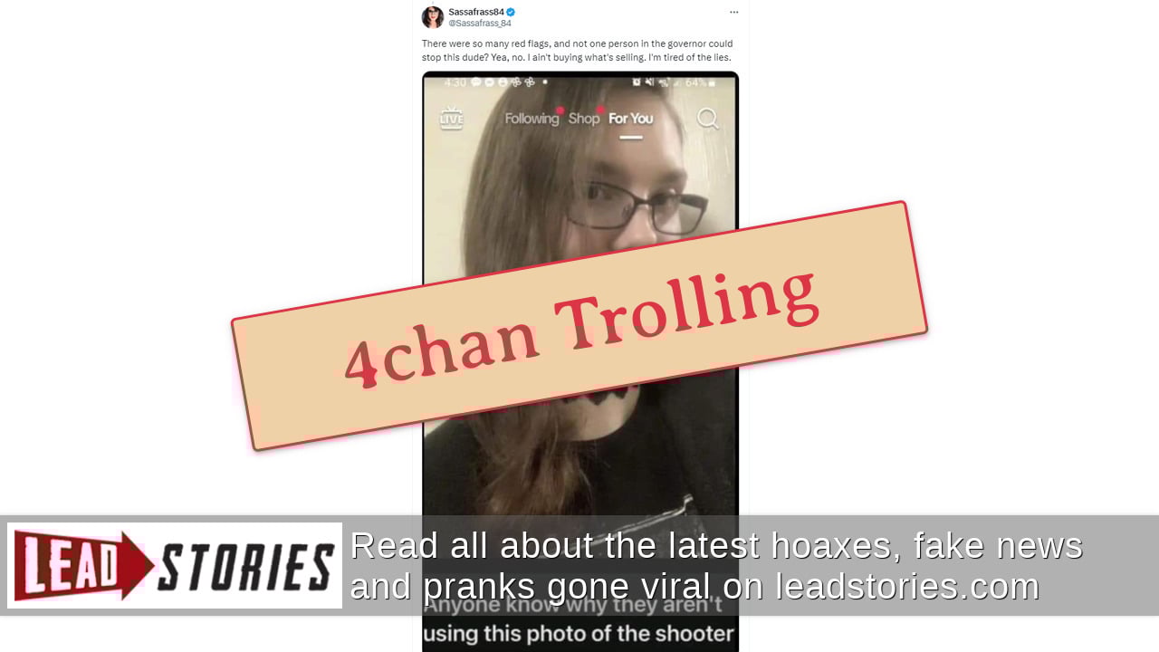 Fact Check: Photo Purporting To Show The Shooter Was Trans Is NOT A ...