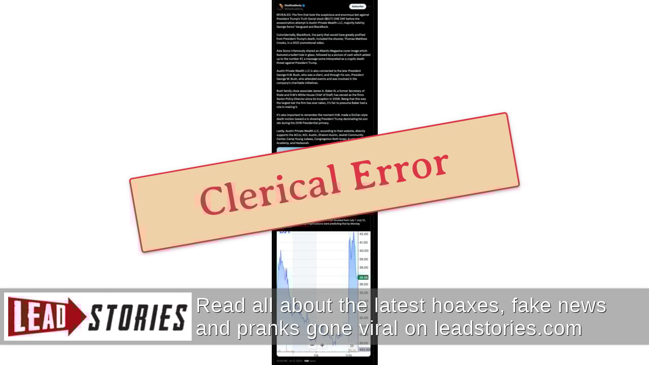 Fact Check: NO Proof That Trump's Truth Social Stock Had Unusually Busy ...
