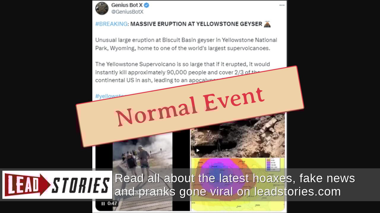 Fact Check: Hydrothermal Explosion At Yellowstone Biscuit Basin In July ...