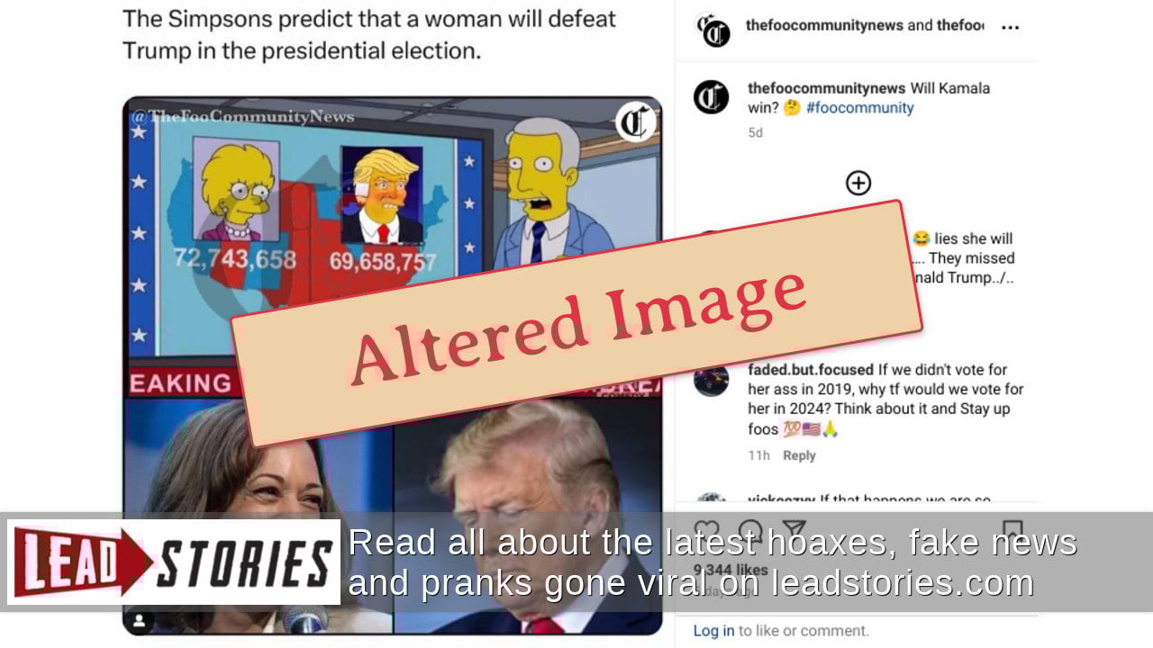Fact Check: FAKE Simpsons Scene Shows Woman Defeating Trump -- Lisa ...