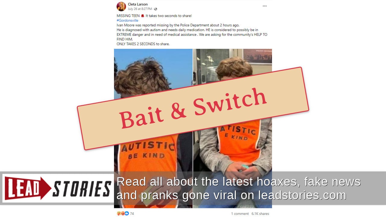 Fact Check: Social Media Posts Reporting Autistic Teen 'Ivan Moore ...