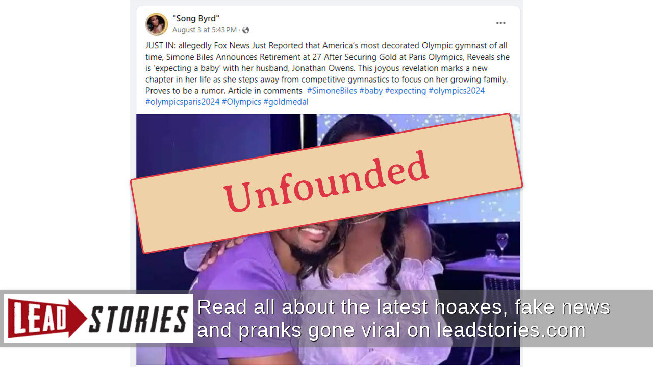 Fact Check: NO Evidence Olympic Gold Medalist Simone Biles Is Retiring ...