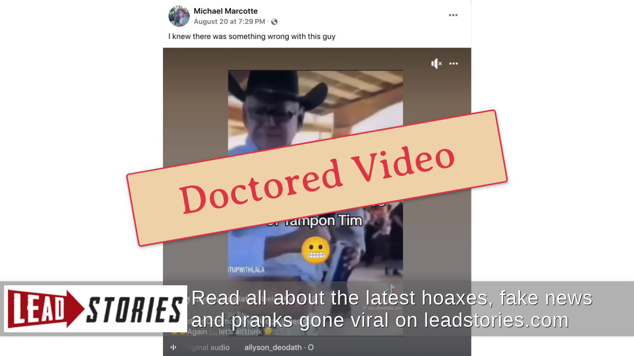Fact Check: FAKE Video Purports To Show Tim Walz Dancing With Cowboy ...