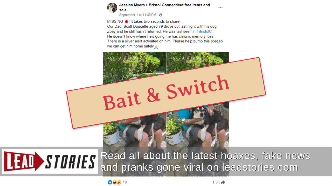 Fact Check: FAKE Posts About Missing 79-Year-Old Scott Doucette In Various Cities Are Bait-And ...