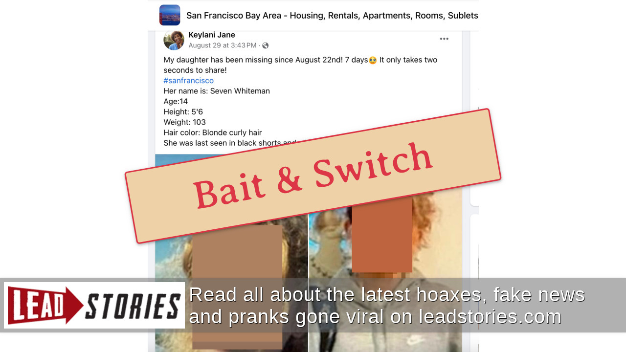 Fact Check: Posts With Missing Teen 'Seven Whiteman' In Multiple ...