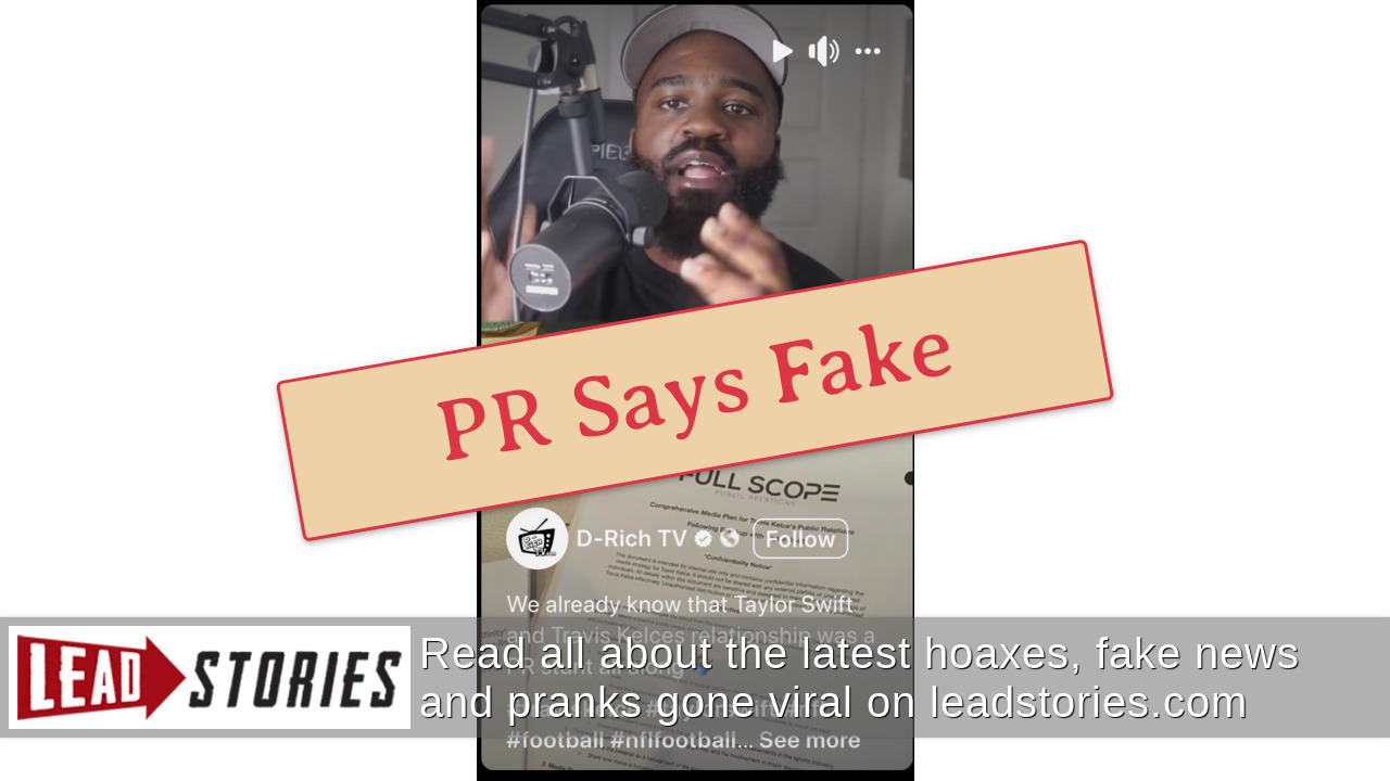 Fact Check: Travis Kelce, Taylor Swift Breakup Contract Is NOT Real -- PR Firm Full Scope Says ...