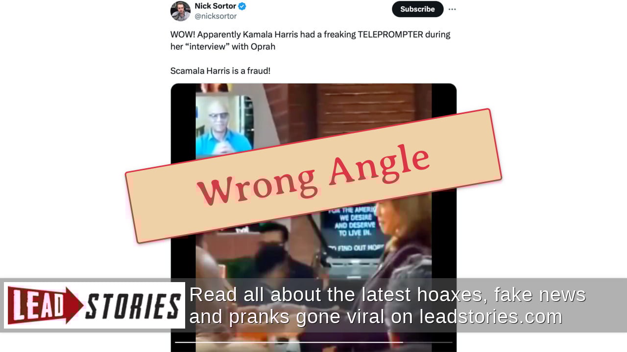 Fact Check: NO Evidence Kamala Harris Used Teleprompter During ...