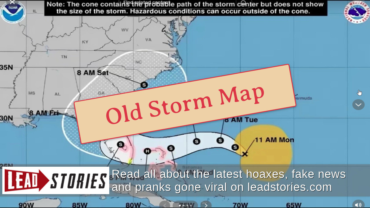 Fact Check: National Hurricane Center Map Does NOT Show New Storm ...