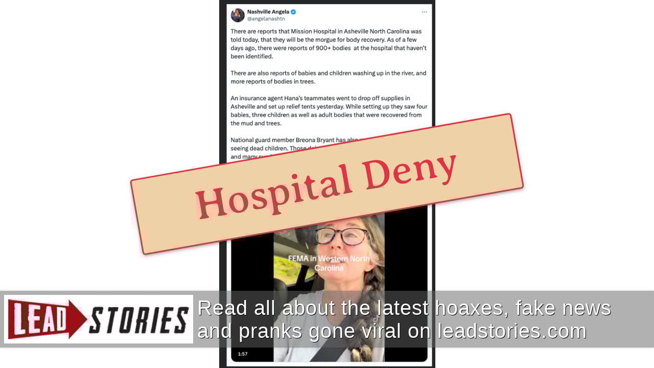Fact Check: Mission Hospital In North Carolina Did NOT Contain 900 ...