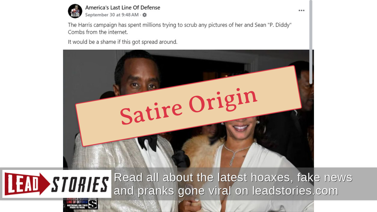 Fact Check: Altered Party Photo Of Sean 'Diddy' Combs Has Kamala Harris ...