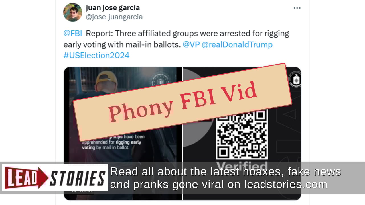 Fact Check: FAKE FBI Video Announced Arrests Of Mail-In Ballot Fraud ...